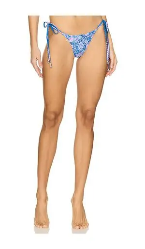 KULANI KINIS Thong Tie Side Bikini Bottom - Lilac Moon