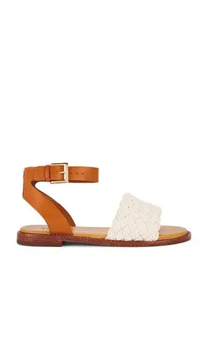 Schutz Isabel Flat Sandal - Cru