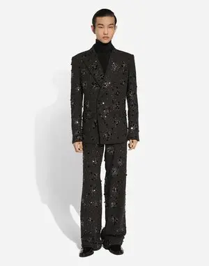 Dolce & Gabbana Loose Silk Turtleneck With Shirt Cuffs