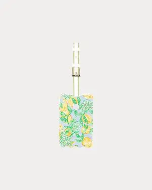 LILLY PULITZER Printed Luggage Tag - Bluette Make Lemonade