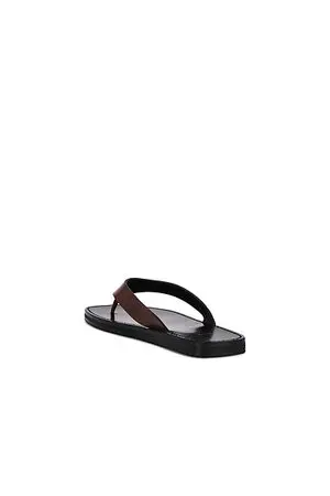 JUDE Vermelho Sandal In Brushed Leather - Brown Brushed Leather