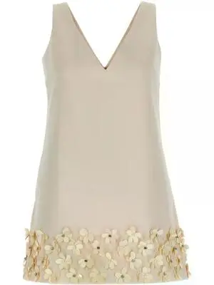 SELF-PORTRAIT Sequin-embellished Crepe Mini Dress
