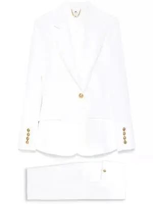 Elisabetta Franchi Single-breasted Suit - White
