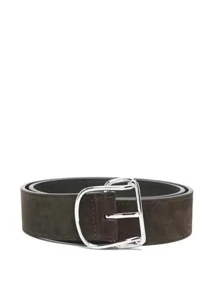 TOTEME Swirl Suede Belt - Brown