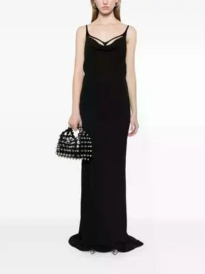 MUGLER Harness Crepe Gown