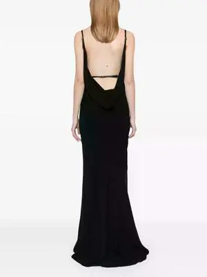 MUGLER Harness Crepe Gown
