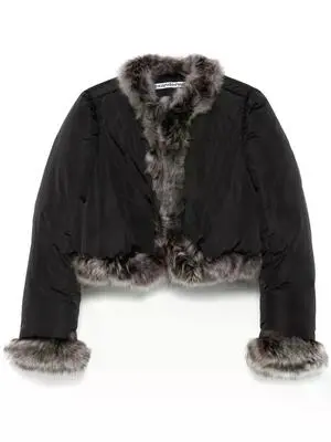 Alexander Wang Faux Fur-trim Puffer Jacket