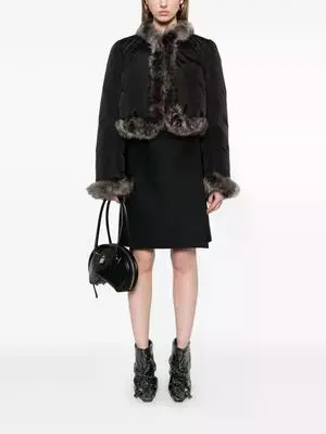 Alexander Wang Faux Fur-trim Puffer Jacket