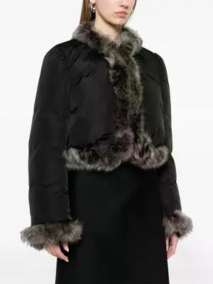 Alexander Wang Faux Fur-trim Puffer Jacket