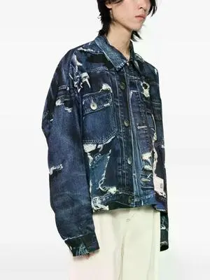 Mihara Yasuhiro Graphic-print Shirt Jacket