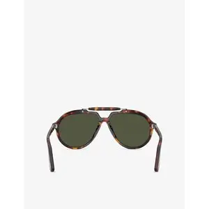 Persol Po0202s Square-frame Sunglasses - Brown