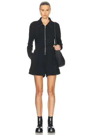 Varley Annika Playsuit - Black