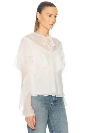 LoveShackFancy Afton Blouse