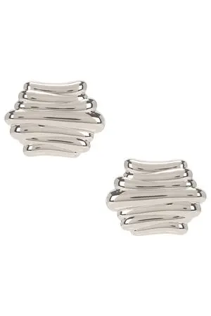 Khaite Crema Earrings - Silver