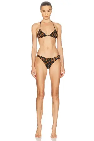 TOM FORD Wild Leopard Bikini Set - Camel