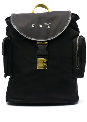 Off-White Logo Print Foldover Backpack