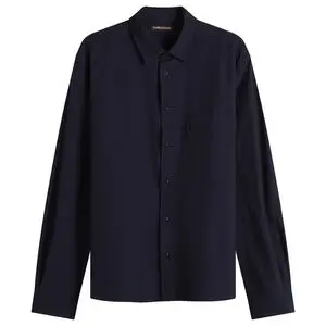 You Must Create Curtis Seersucker Shirt - Navy