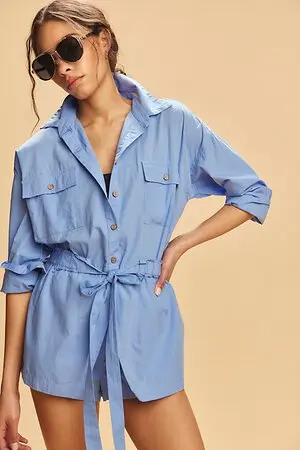 Free People Collared Rompers For Women