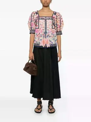 Farm Rio Superbloom Tapestry Blouse