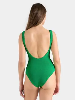 Hunza G Coverage Square Neck One Piece Swimsuit - Emerald