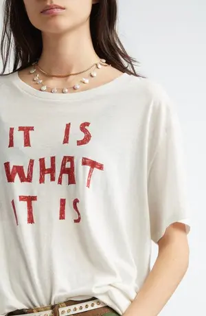R13 It Is What It Is Graphic T-shirt