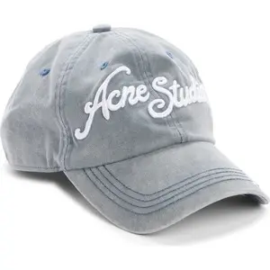 Acne Studios Tourist Logo Baseball Cap - Black