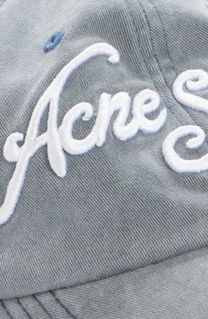 Acne Studios Tourist Logo Baseball Cap - Black
