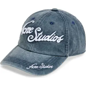 Acne Studios Tourist Logo Baseball Cap - Faded Blue