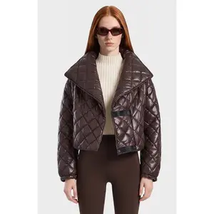 Rudsak Kalee Quilted Short Coat - Espresso