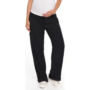 Motherhood Maternity Under The Belly Utility Cargo Relaxed Fit Pant - Black