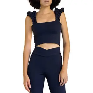 PORT DE BRAS Scrunchie Tank - Black