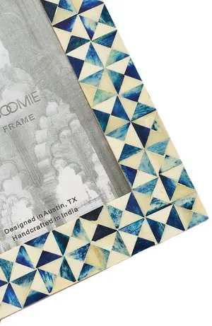 MATR BOOMIE Varuna Cobalt Picture Framefair Trade Carved Bone