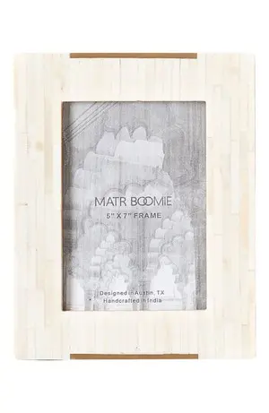 MATR BOOMIE Mukhendu Picture Framecarved Bone - White