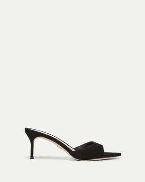 Veronica Beard Tia Suede Kitten Heel Sandal