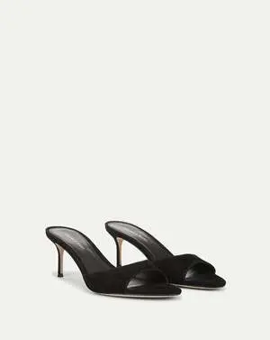 Veronica Beard Tia Suede Kitten Heel Sandal