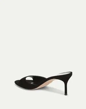 Veronica Beard Tia Suede Kitten Heel Sandal