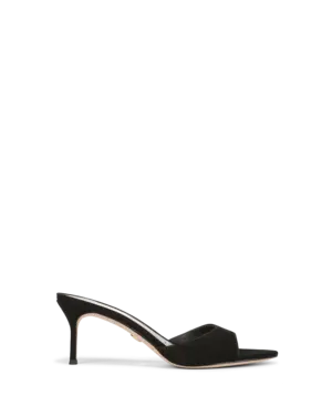 Veronica Beard Tia Suede Kitten Heel Sandal