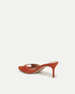 Veronica Beard Tia Suede Kitten Heel Sandal