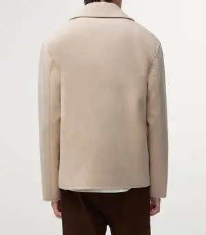 Loewe Wool-cashmere Shirt Jacket - Beige