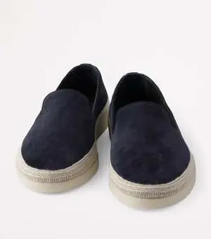 Prada Suede Loafers With Woven Trim