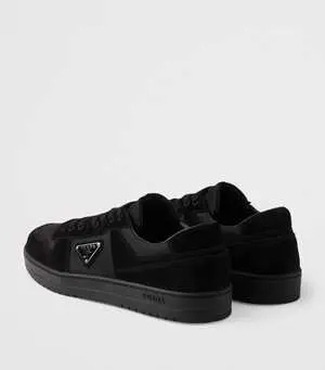Prada Suede And Re-nylon Downtown Sneakers - Black