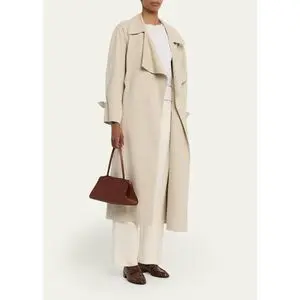 THE ROW Peggy Clutch Shoulder Bag - Walnut Shadow