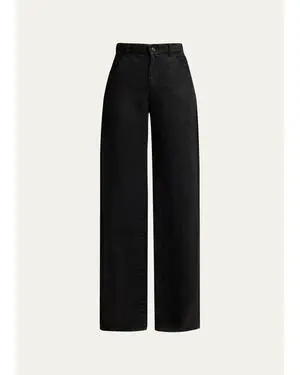 THE ROW Eglitta Straight-leg Jeans - Black