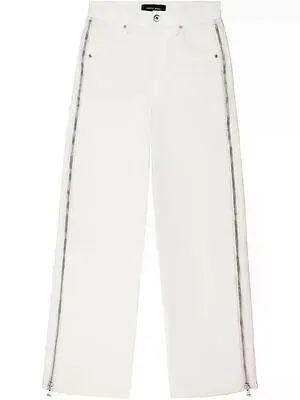PURPLE BRAND P018 Side Zip Jeans - White
