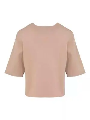 YVES SALOMON Knitted Cropped T-shirt