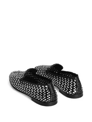 Dolce & Gabbana Woven Leather Loafers
