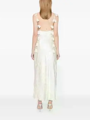 ROTATE BY BIRGER CHRISTENSEN Satin Midi Dress - Neutrals