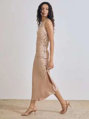 REISS Brooke Atelier Rope-cord Maxi Dress