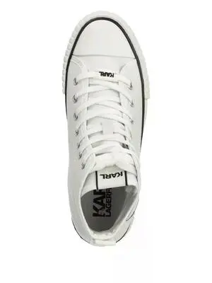 Karl Lagerfeld Logo-patch Sneakers - White