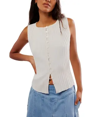 Free People Tilly Vest - Ivory